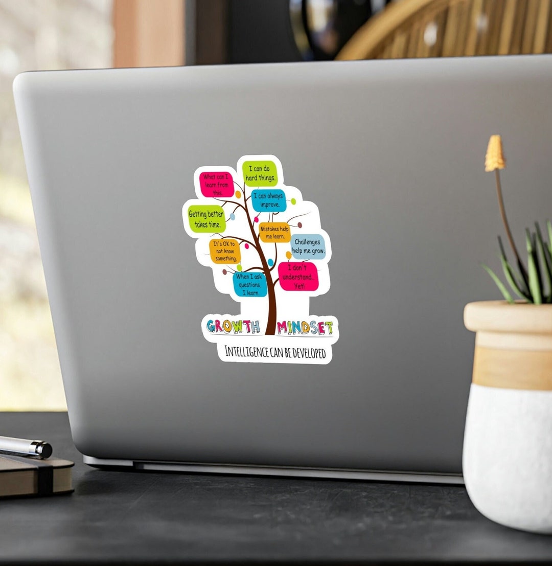 Growth Mindset Classroom Vinyl Decal, Classroom and Teacher Stickers ...