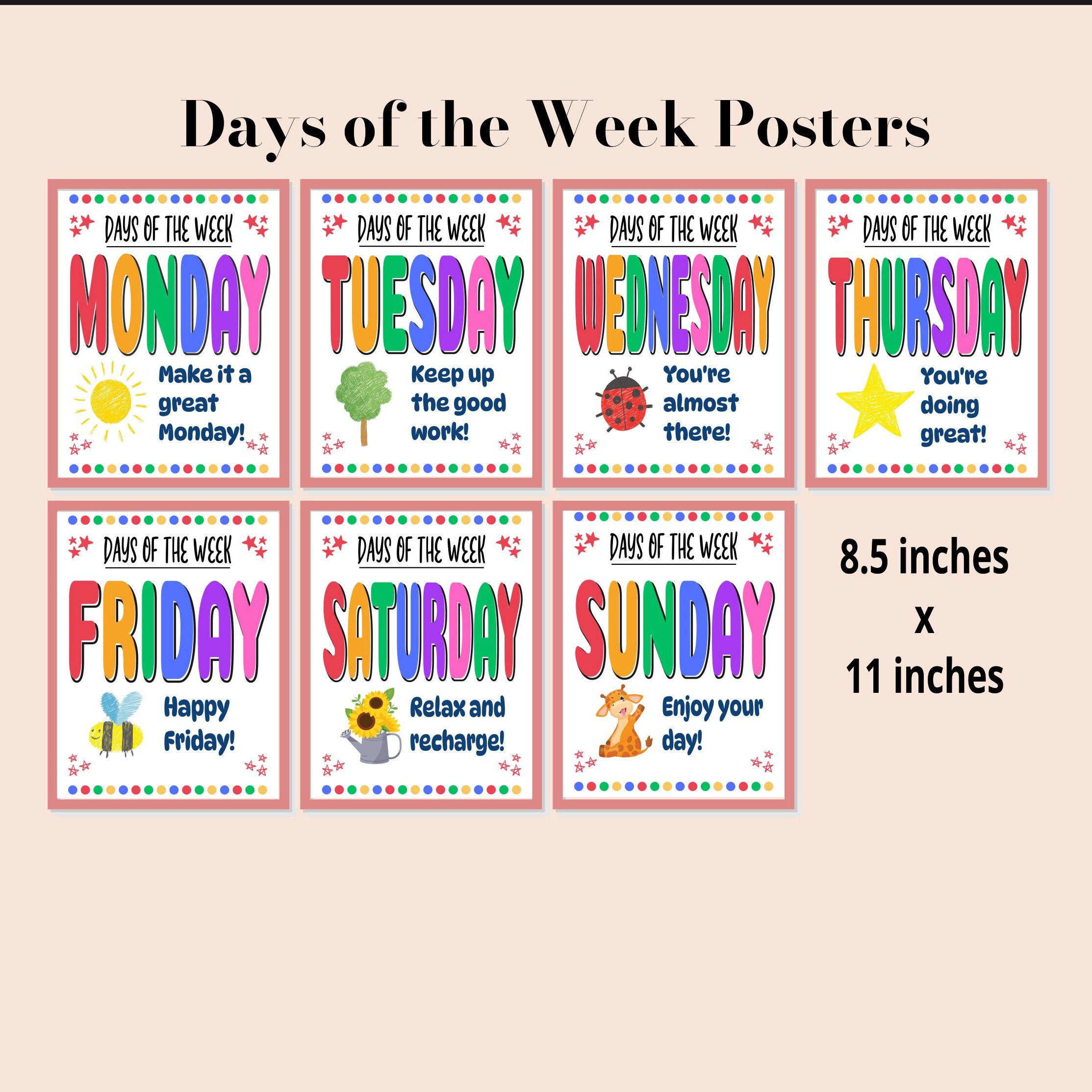 Teacher Printables Educational Poster Set for Classrooms, Wall Art for ...