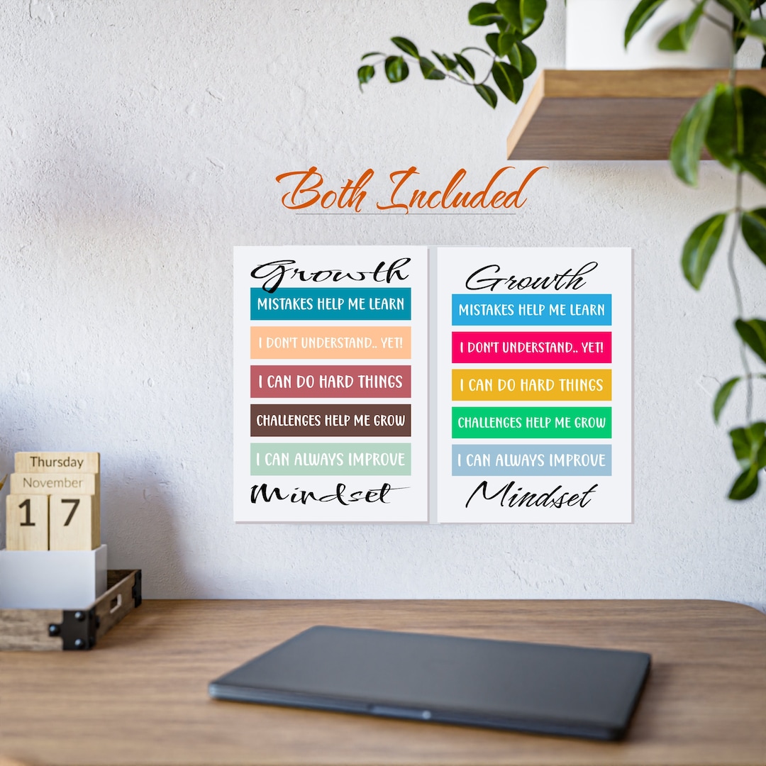 Our Growth Mindset Poster Bundle for Teacher, School Psychologist ...
