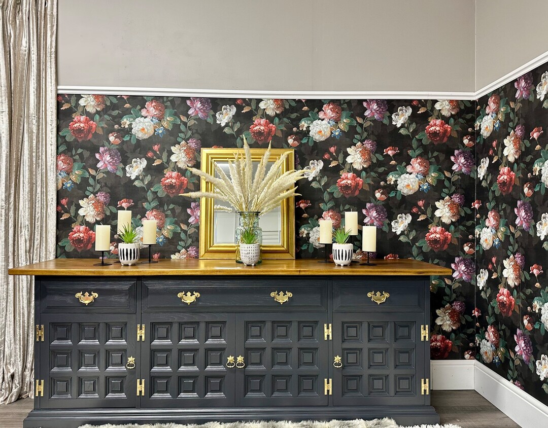 Large Four Door Black Sideboard Younger Toledo - Etsy UK