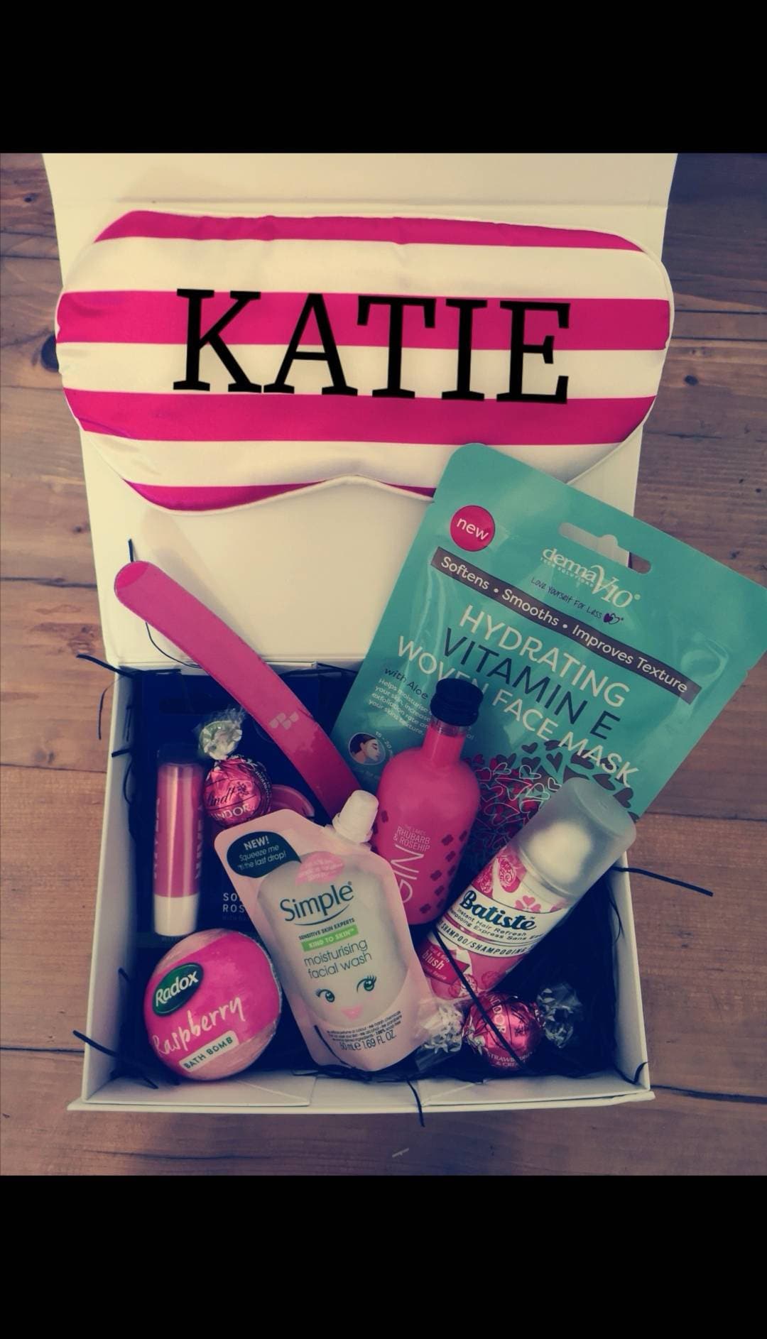 Personalised Mothers Day Eye Mask & Gift Box Pamper Set - Care Package ...
