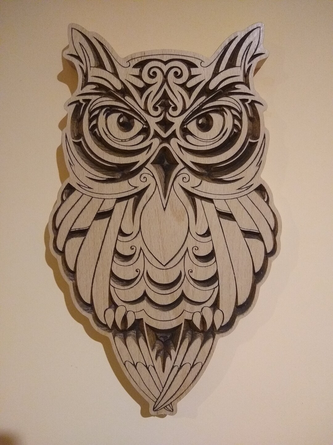 Owl Vector File for CNC Machines. - Etsy