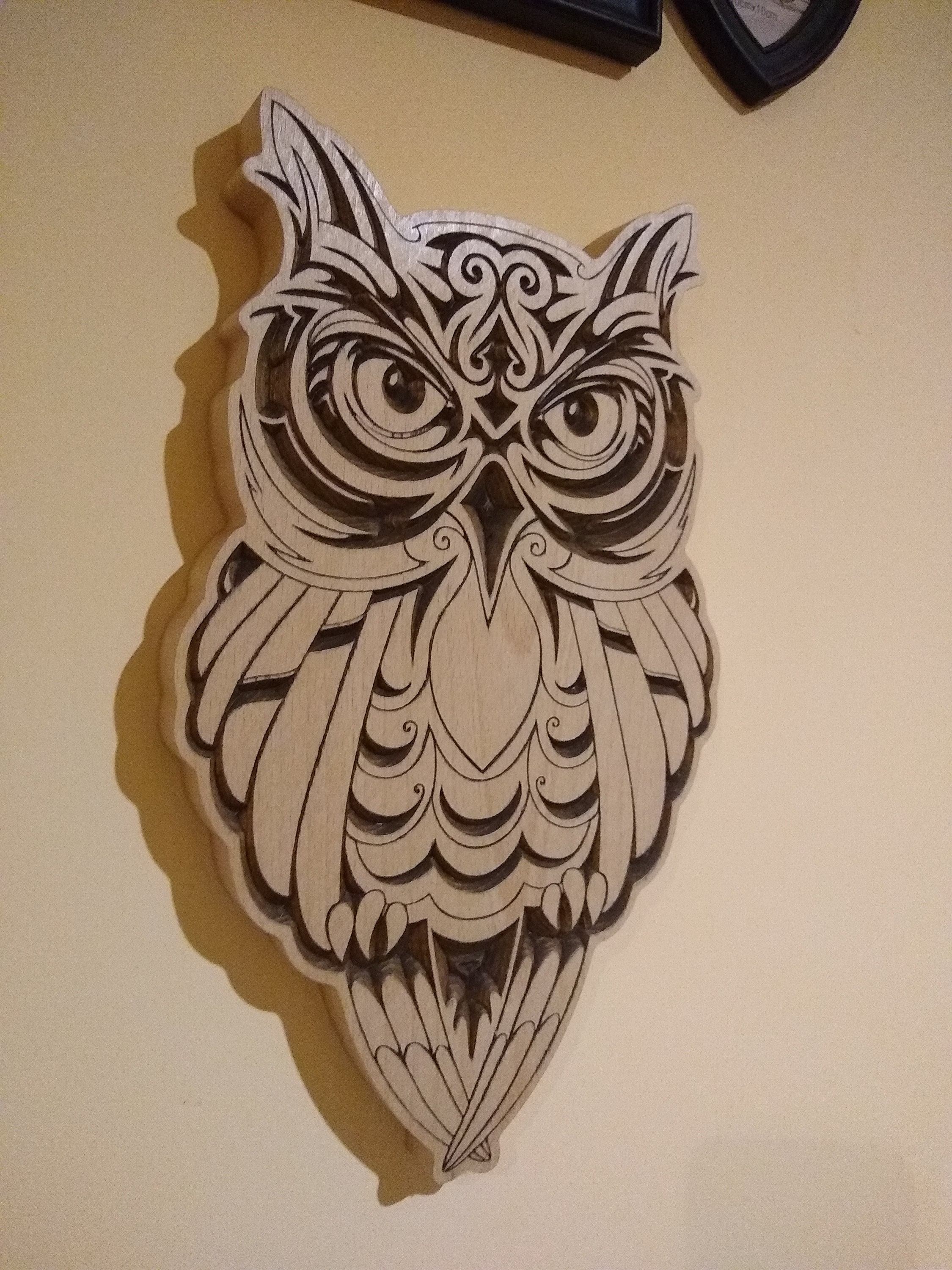Owl Vector File for CNC Machines. - Etsy