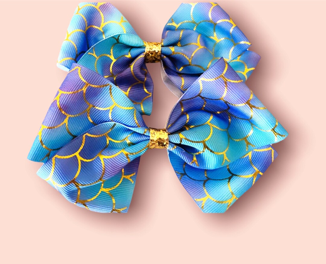 Mermaid Bow Beautiful Mermaid Bow for Girl Mermaid Bow - Etsy