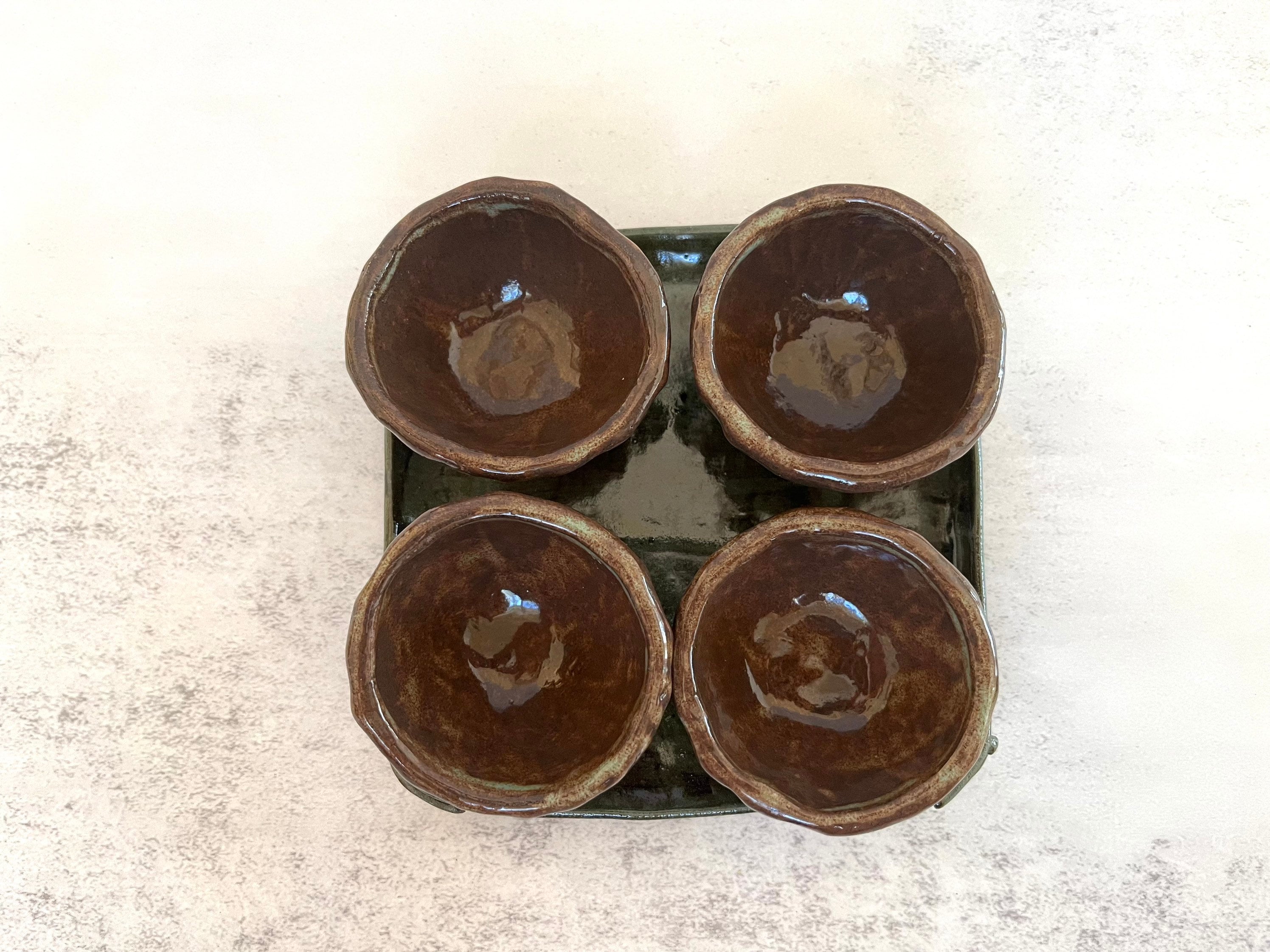 Set of 4 Handmade Mezcal Copitas Drink & Barware Shot Glasses Kitchen ...