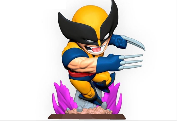 Wolverine logan Chibi / Statue / Resin Model Kit / Marvel / X-men ...
