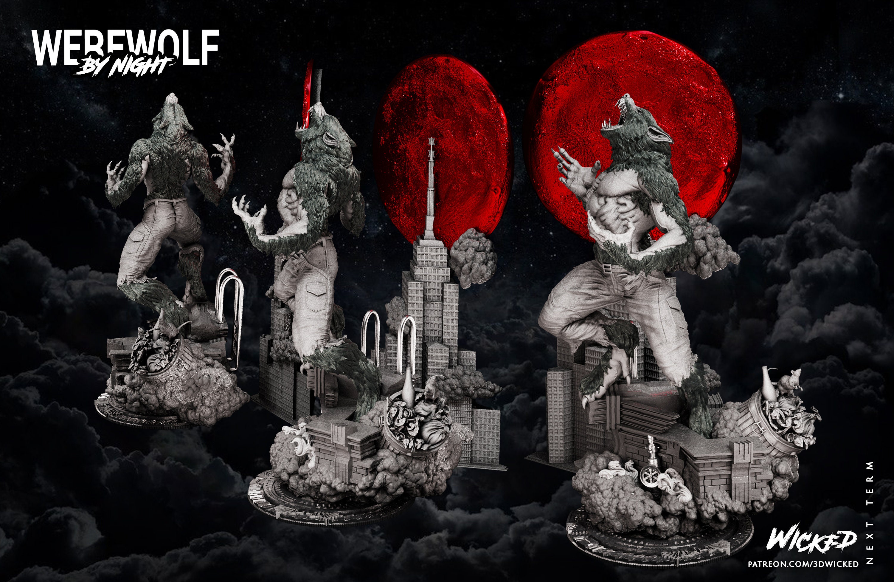 Werewolf by Night / Resin Model Kit / MCU / Marvel Comics / - Etsy