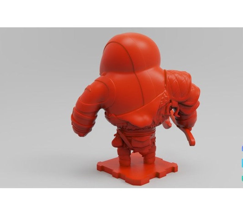 Kratos Chibi Statue God of War / Statue / Resin Model Kit / - Etsy