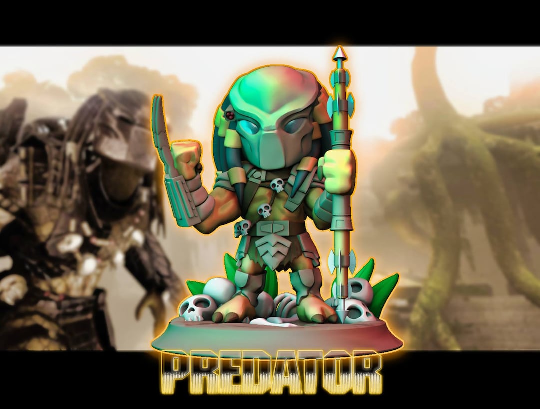 Predator Chibi / Statue / Resin Model Kit / Dark Horse / Movies Figure ...