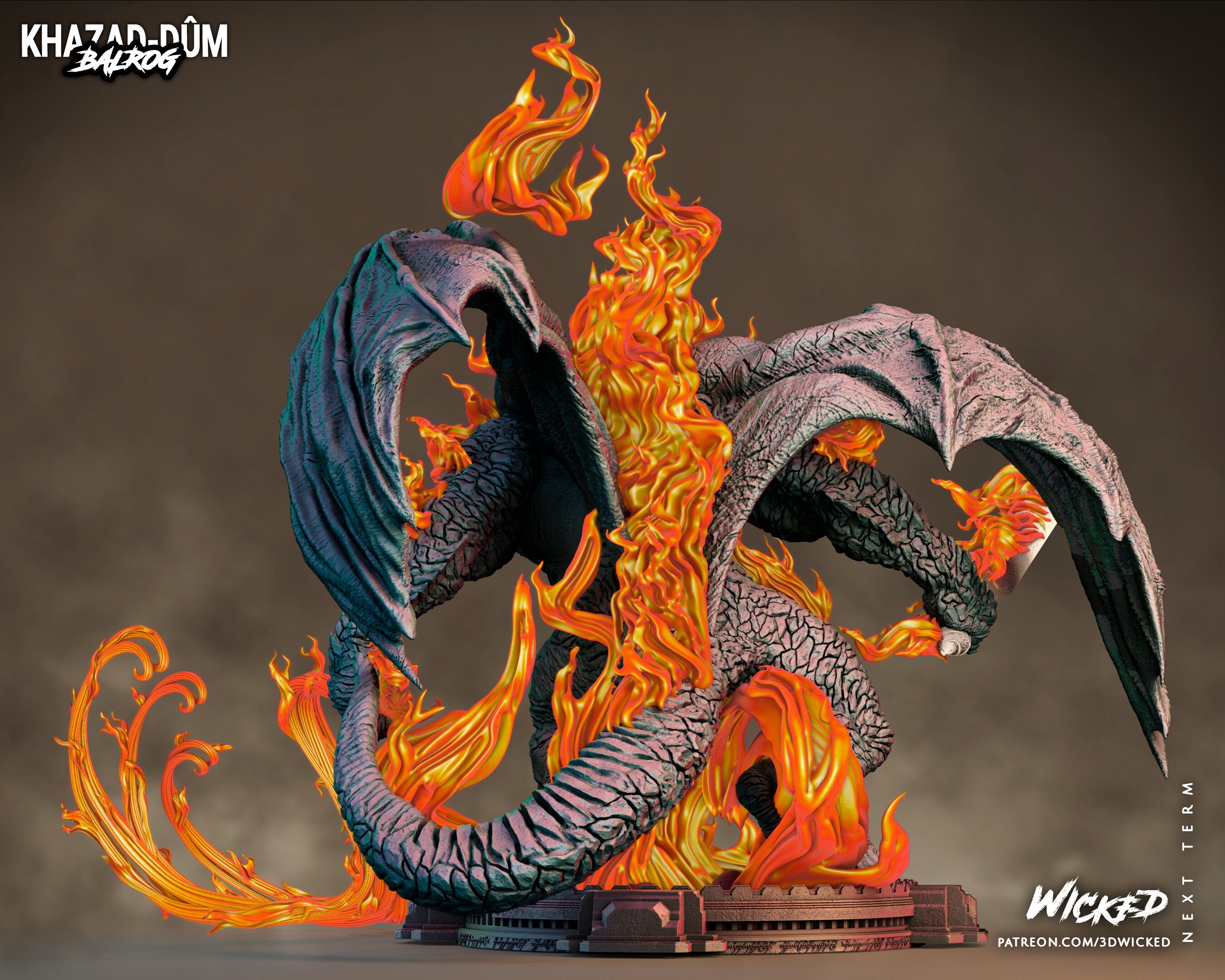 Balrog and Gandalf Diorama / Resin Model Kit / LOTR / Lord of - Etsy