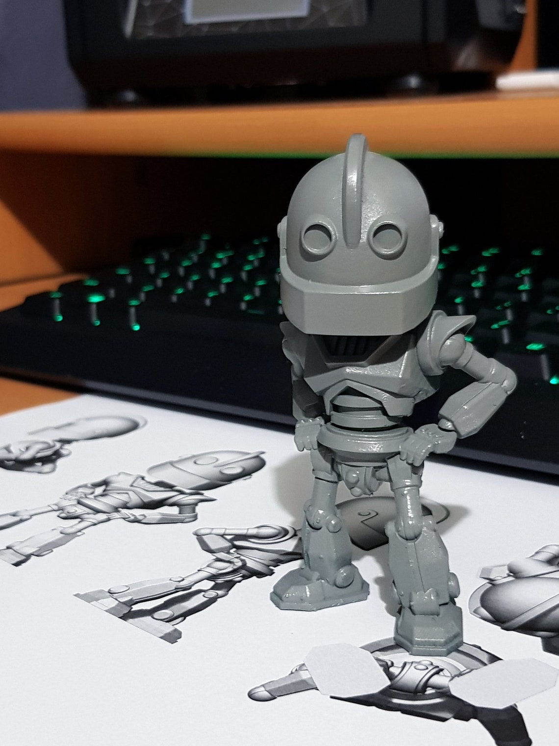 Iron Giant Chibi Statue Resin Model Kit Movies Collector | Etsy