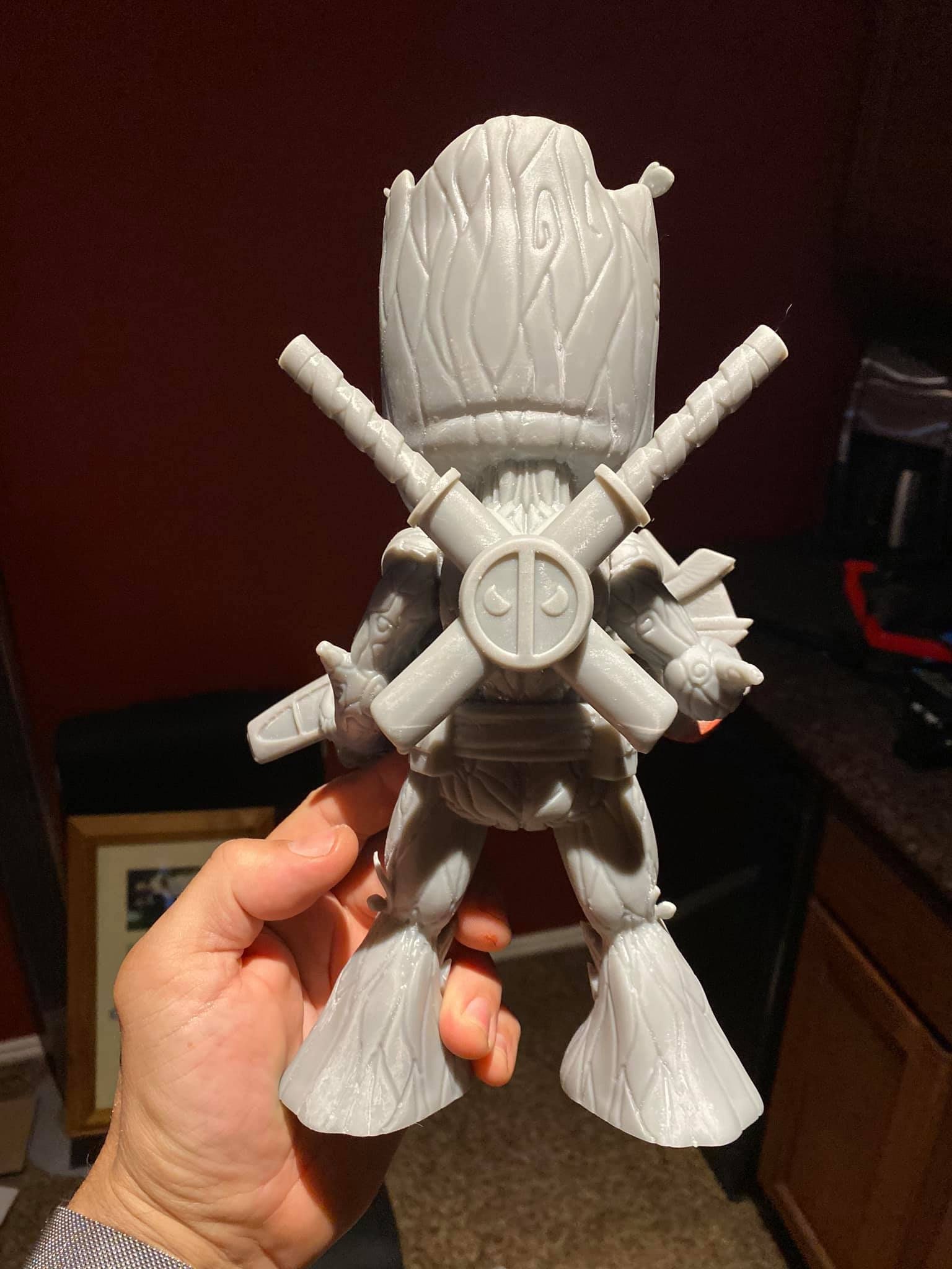 Groot Pool Chibi / Statue / Resin Model Kit / Marvel / X-men ...