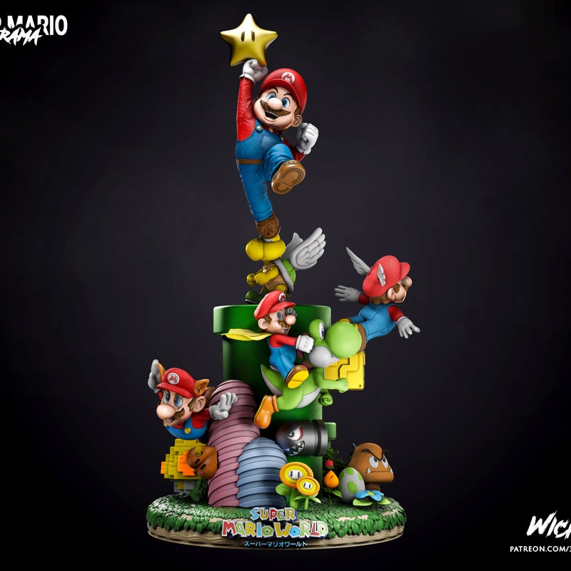 Super Mario Statues - Etsy