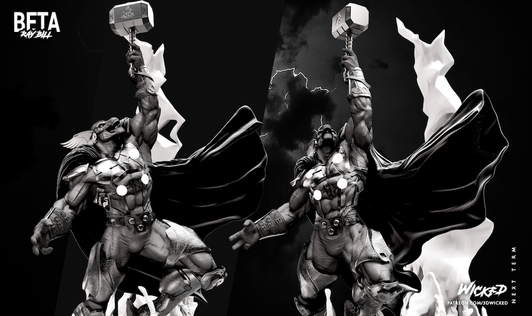 Beta Ray Bill Statue / Resin Model Kit / MCU / Marvel Comics / Comics ...