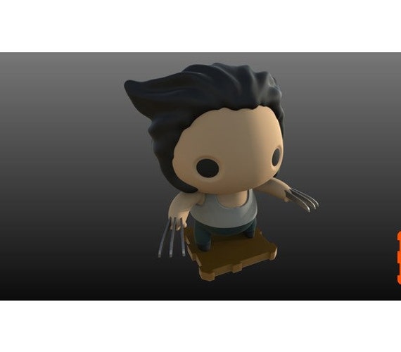 Logan Wolverine Chibi / Statue / Resin model kit / X-Men / | Etsy
