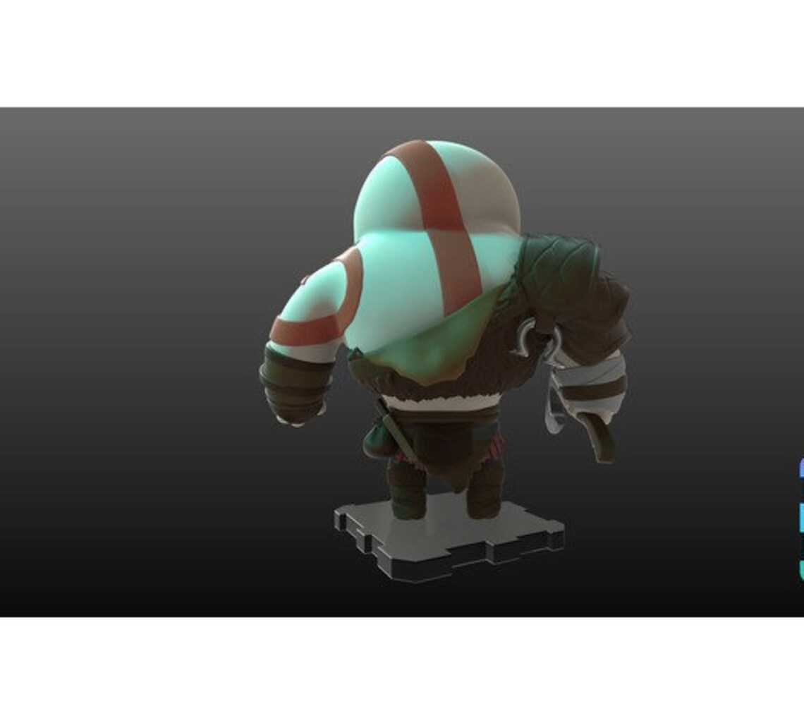 Kratos Chibi Statue God of War / Statue / Resin Model Kit / - Etsy