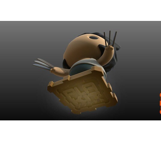 Logan wolverine Chibi / Statue / Resin Model Kit / X-men / Marvel ...