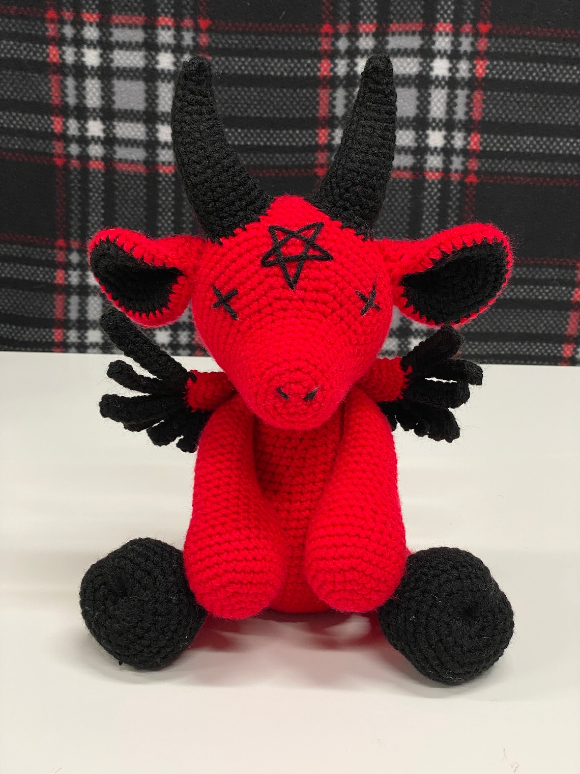 Baphomet Satanic Goat Crochet Plush Pattern - Etsy