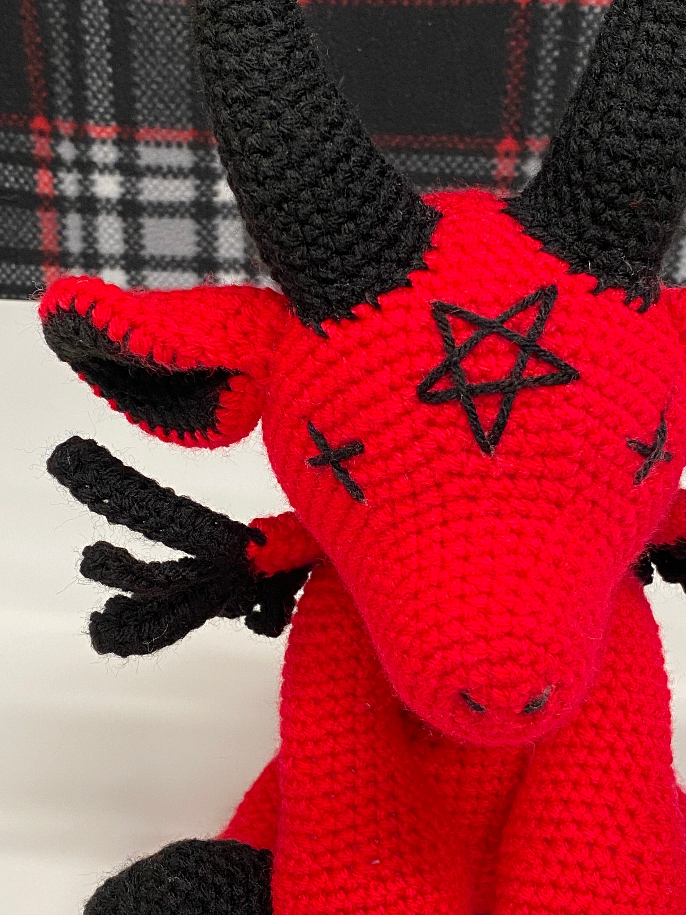 Baphomet Satanic Goat Crochet Plush Pattern - Etsy