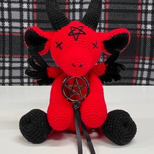 Baphomet Satanic Goat Crochet Plush Pattern - Etsy