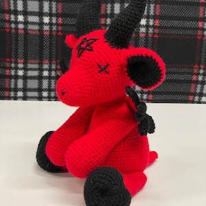 Baphomet Satanic Goat Crochet Plush Pattern - Etsy