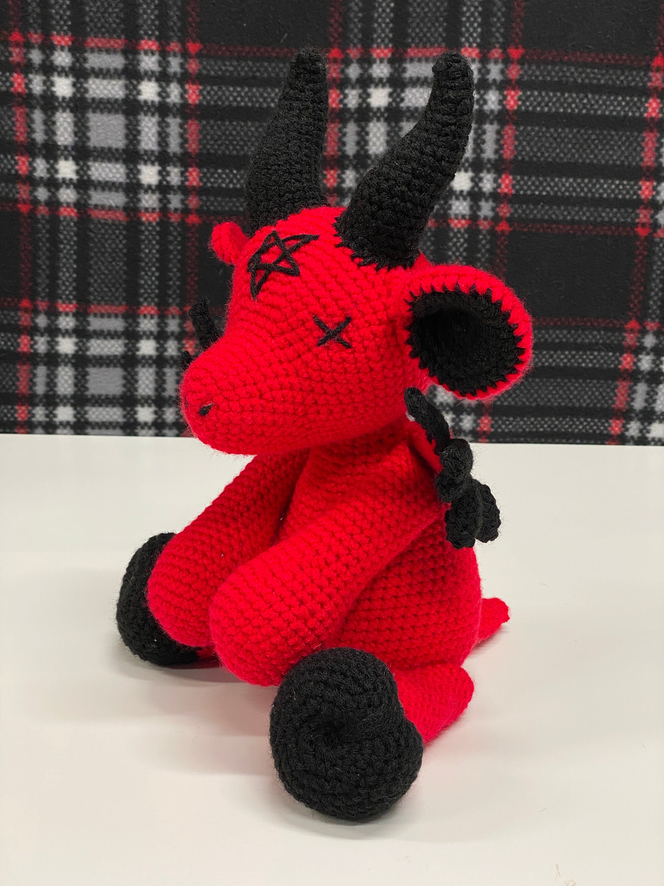 Baphomet Satanic Goat Crochet Plush Pattern - Etsy
