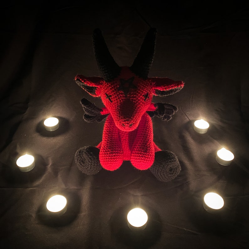 Baphomet Satanic Goat Crochet Plush Pattern - Etsy