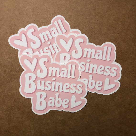 Small Buisness Boss Babe Die Cut Stickers 10 Pack Stickers Stickers ...