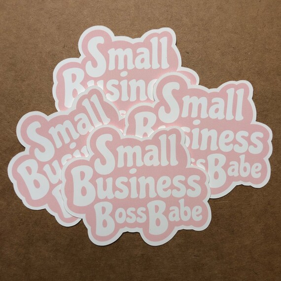 Small Buisness Boss Babe Die Cut Stickers 10 Pack Stickers Stickers ...