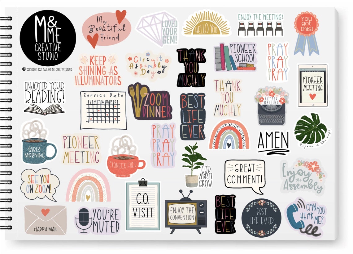 Best Life Ever Ever Digital Stickers 58 Sticker Set - Etsy