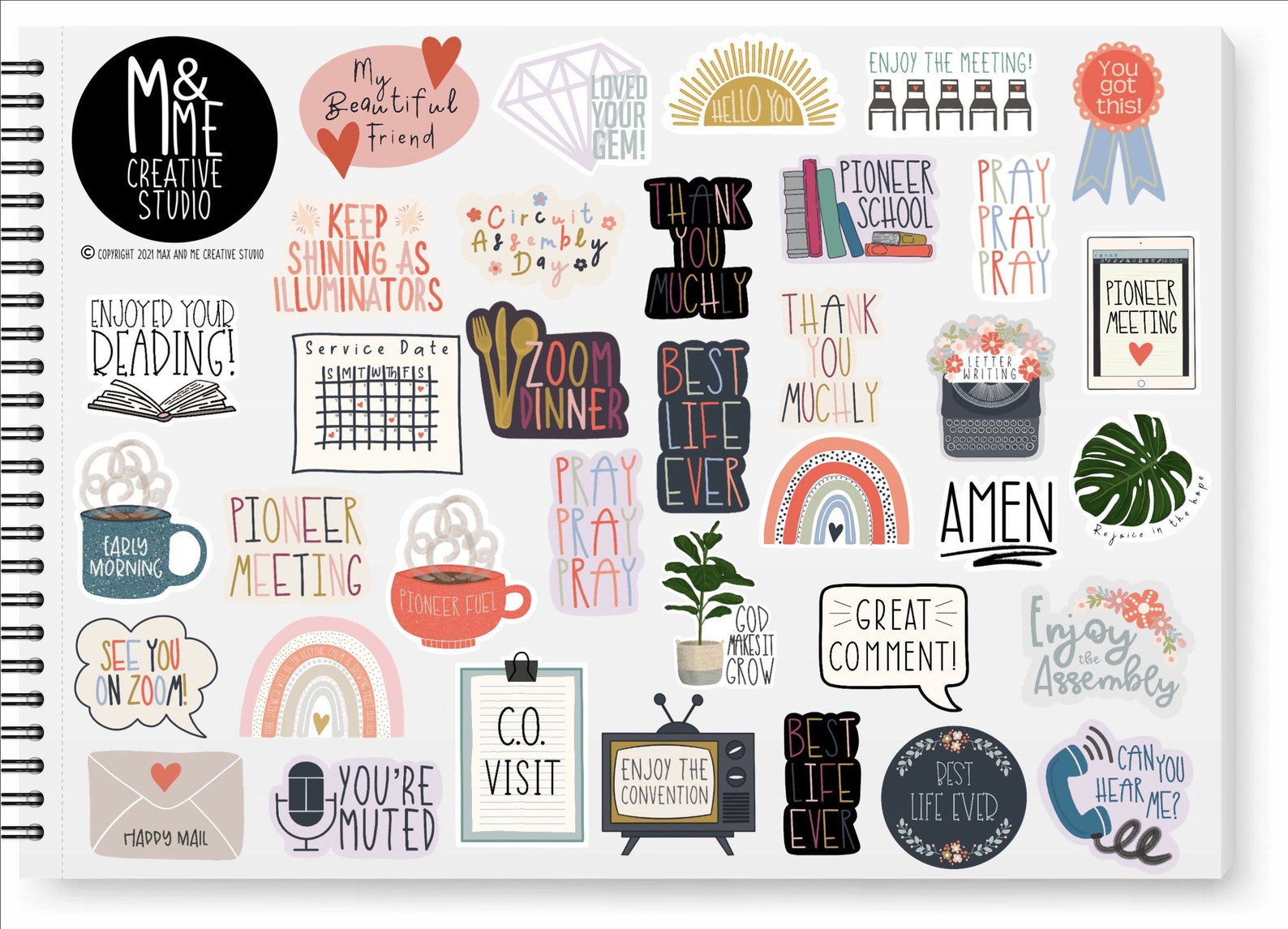 Best Life Ever Ever Digital Stickers 58 sticker set | Etsy