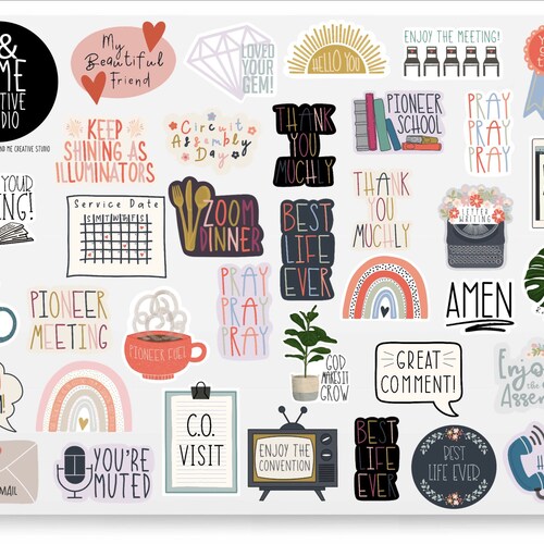 Best Life Ever Ever Digital Stickers 58 Sticker Set - Etsy