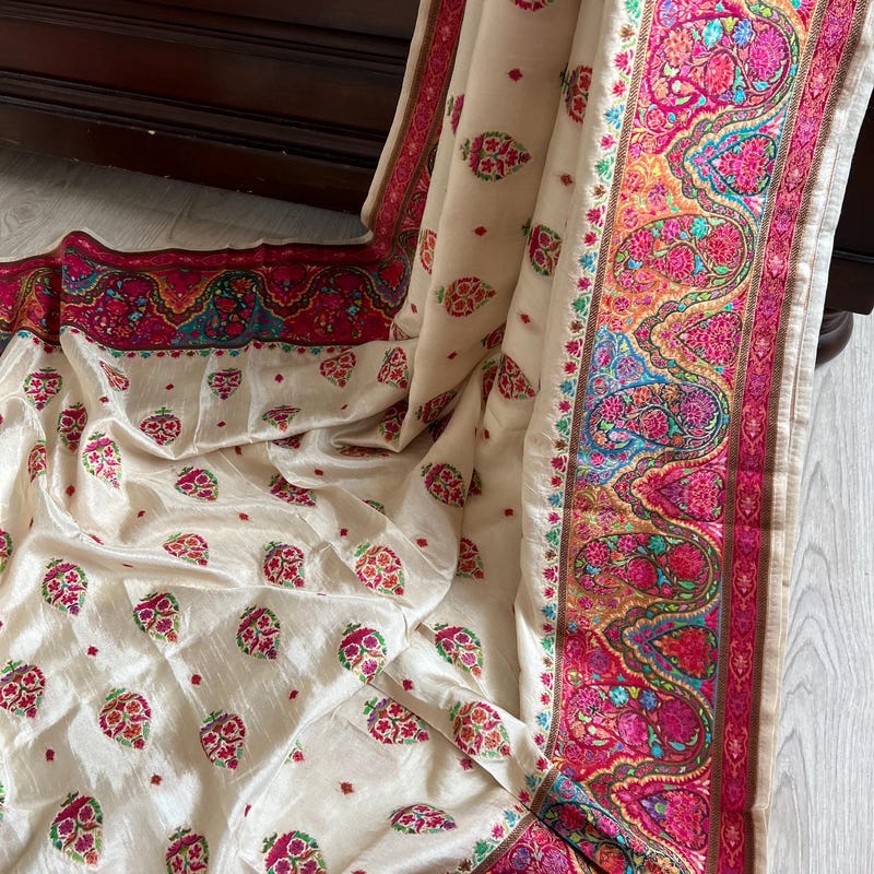 Silk Kashmiri Kani Sari - Etsy