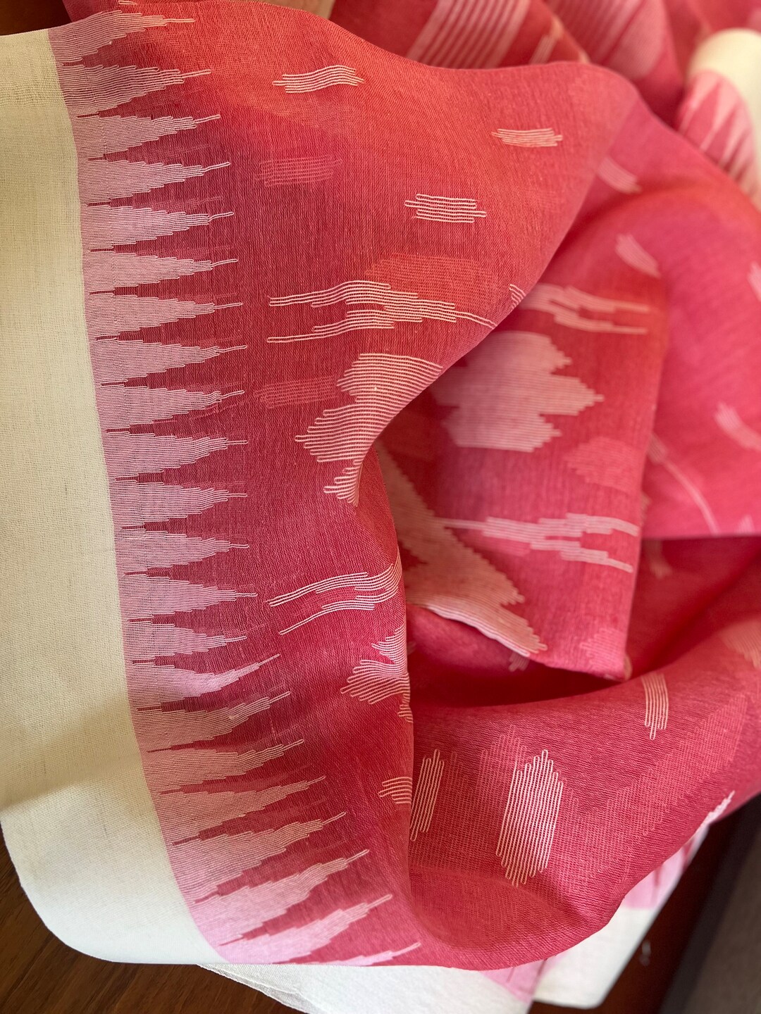 Handloom Rose Pink Monipuri Saree on Pure Soft Cotton Handloom Saree ...