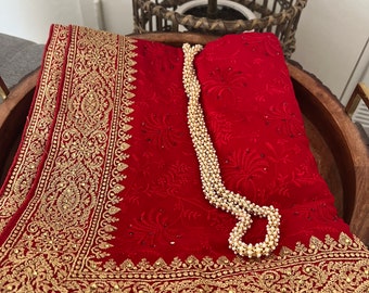 Mukesh Work Saree - Etsy