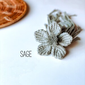 Macrame Flower Macrame Decor Macrame Florals | Etsy