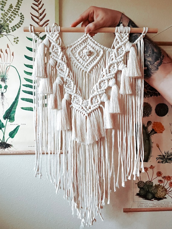 Art & Collectibles Tassel Detail Macrame Wall Hanging *Made-To-Order ...