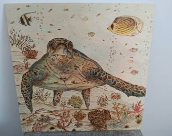 Turtle Wood Burning - Etsy