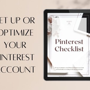 Pinterest Checklist Set up or Optimize Your Pinterest Business Account ...