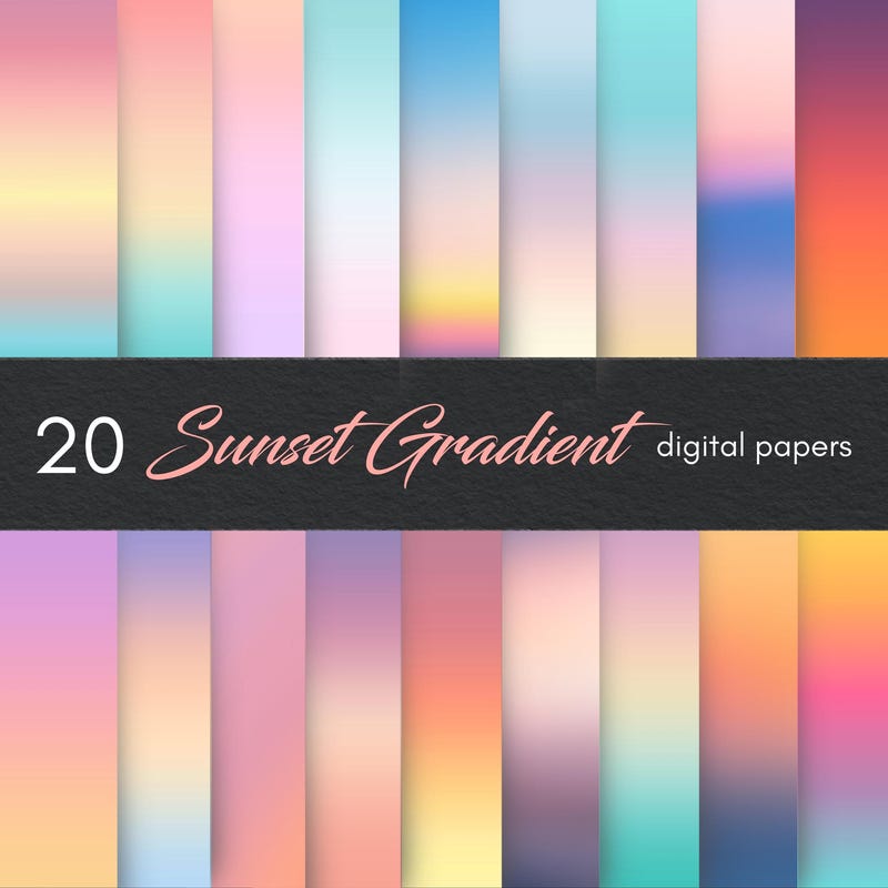 Gradient Print Colors - Etsy UK