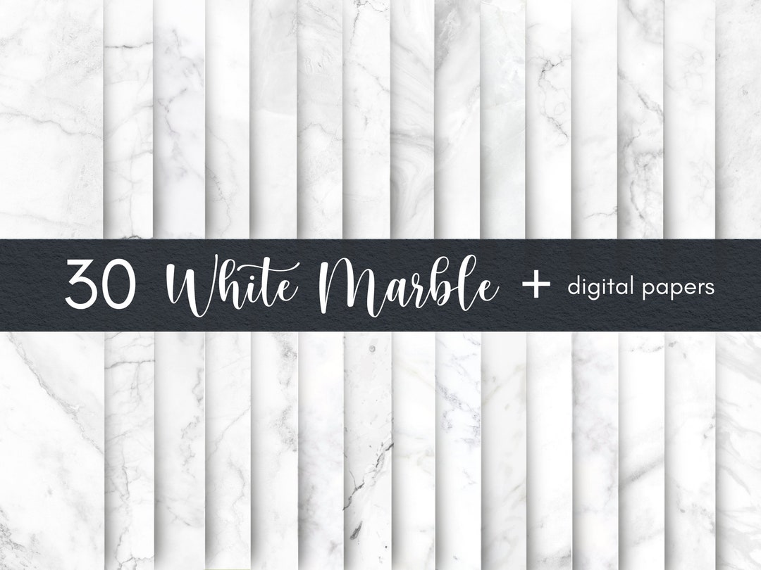 White Marble Digital Paper, Marble Digital Background, Stone Texture ...