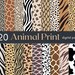 Animal Print Digital Paper | Commercial Use, 300 DPI Animal Skin ...