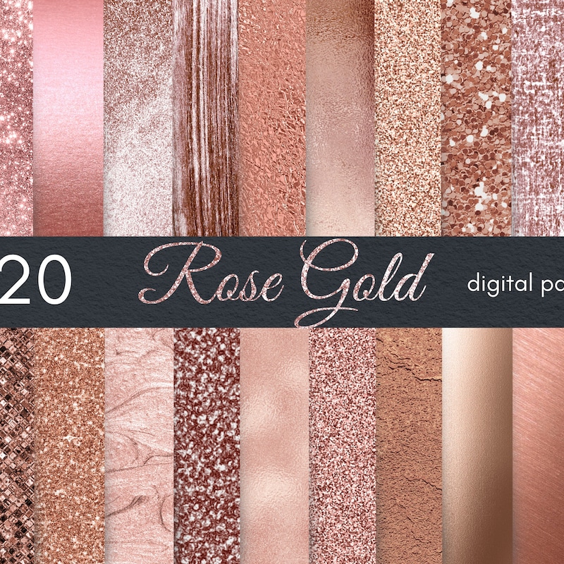 Gold Digital Papers - Etsy