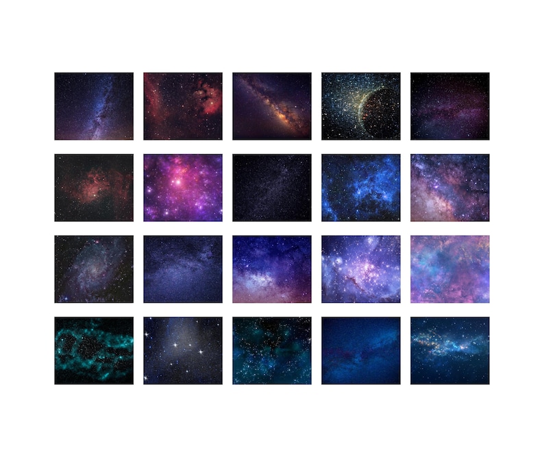 Galaxy Stars Digital Paper, Space Background, Cosmic Paper, Night Sky ...