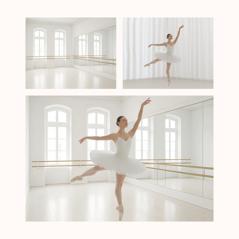 Ballet Studio Digital Backdrops, Dance School Photography Backgrounds ...