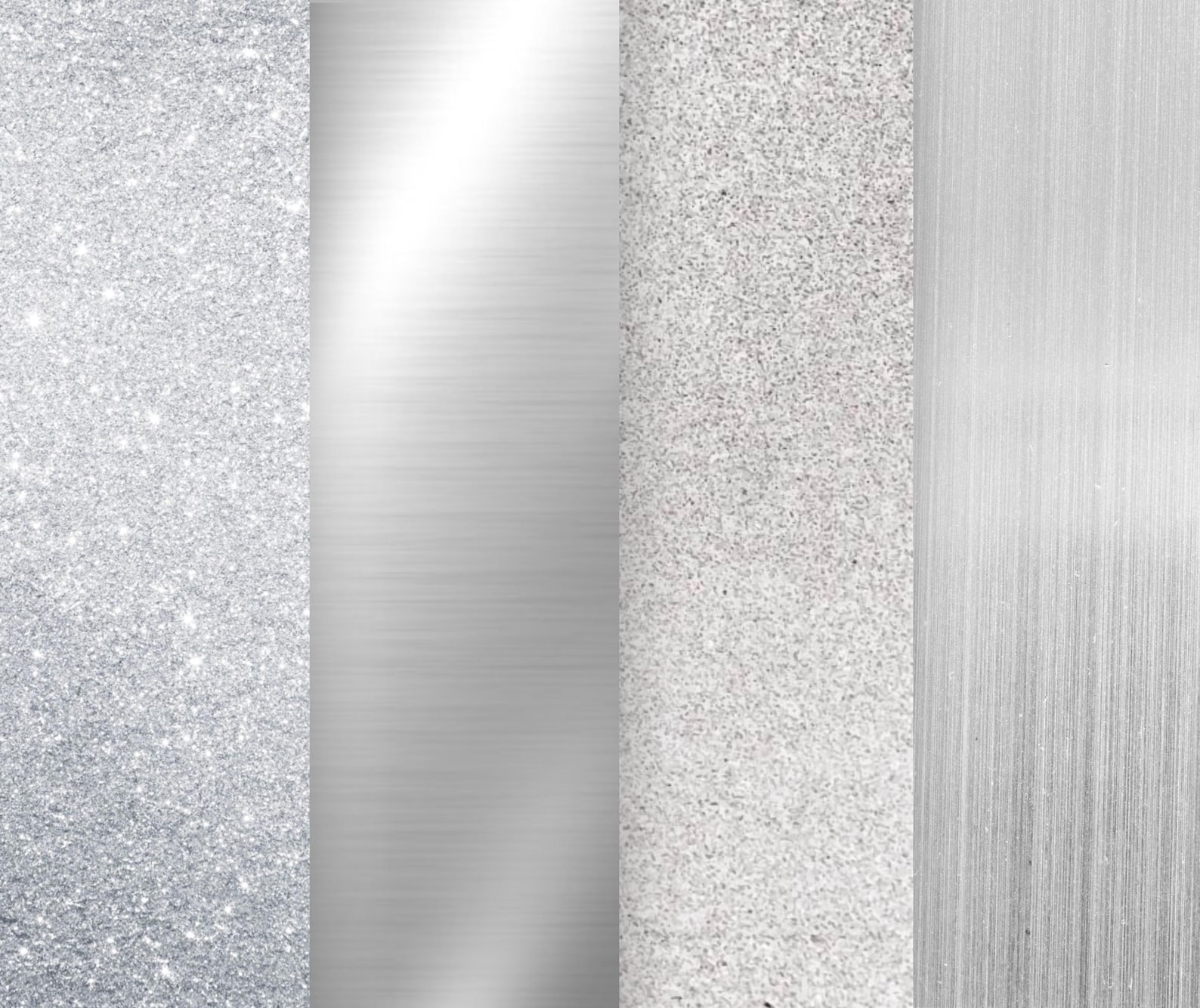 Silver Digital Papers, Silver Metallic Textures, Scrapbook Paper ...