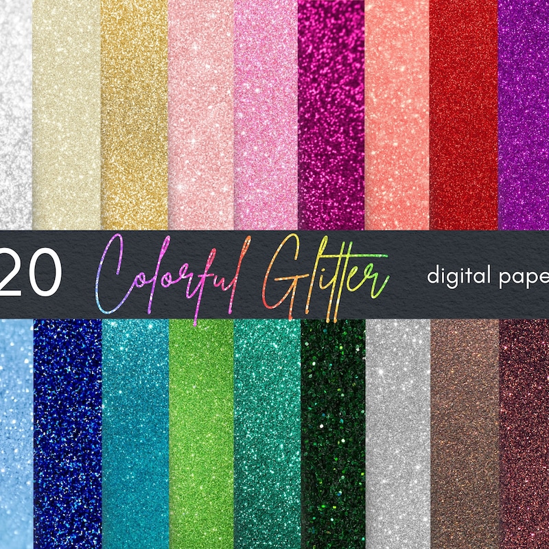 Glitter Textures - Etsy