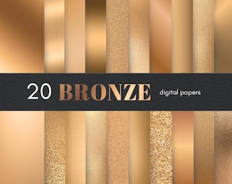 Bronze Textures and Backgrounds (download) | Digital Papers - Etsy