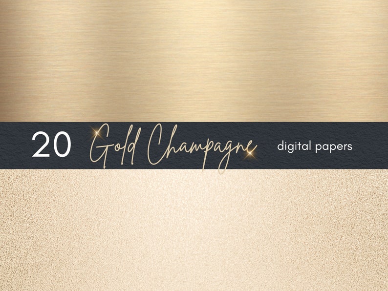 Gold Champagne Digital Papers | Glam Textures, Backgrounds (digital ...