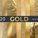 Gold Digital Papers | Gold Textures | Scrapbook Paper | Metallic ...